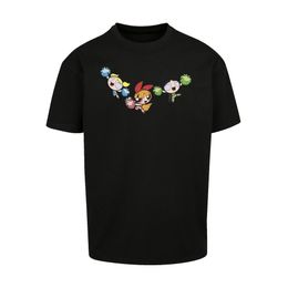F4NT4STIC T-Shirt 'Powerpuff Girls Cheerleaders' Herren Gr&ouml;&szlig;e XS gr&uuml;n / orange / rot / schwarz