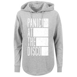F4NT4STIC Sweatshirt 'Panic At The Disco Block' Damen Gr&ouml;&szlig;e S graumeliert / wei&szlig;