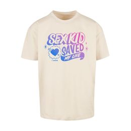 F4NT4STIC T-Shirt 'Sex Education Sex Kid Blend Netflix TV Series' Herren Gr&ouml;&szlig;e M sand / blau / dunkellila