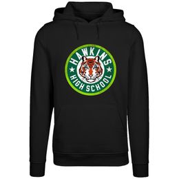 F4NT4STIC Sweatshirt 'Stranger Things Hawkins Netflix TV Series' Herren Gr&ouml;&szlig;e XL gr&uuml;n / grasgr&uuml;n / schwarz / wei&szlig;