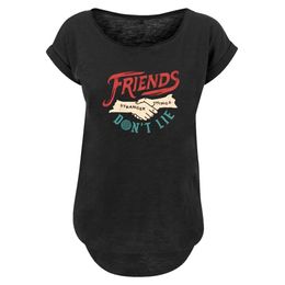 F4NT4STIC Shirt 'Stranger Things Friends Dont Lie Netflix TV Series' female Black size M
