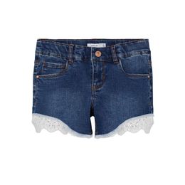 name it Jeans 'Salli Taha' Mädchen Größe 122 blue denim / weiß