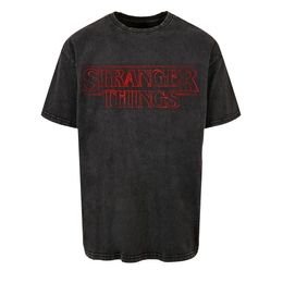 F4NT4STIC Shirt 'Stranger Things Netflix TV Series' male Black size S