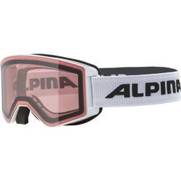 Alpina Sports	 Alpina Sports Skibrille NARKOJA Q Herren Ski- und Snowboardbrille white matt