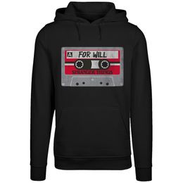 F4NT4STIC Sweatshirt 'Stranger Things Cassette For Will Netflix TV Series' male Black size XL