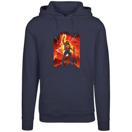 F4NT4STIC Sweatshirt 'Stranger Things Hell Guitar- DTG Netflix TV Series' male Blue size XXXL