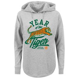F4NT4STIC Sweatshirt 'Stranger Things Hawkins Year of The Tiger 86 Netflix TV Series' female Grey size S