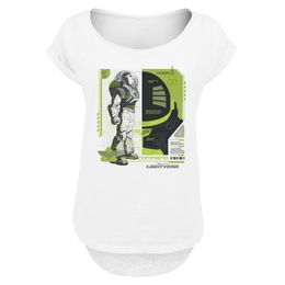 F4NT4STIC T-Shirt 'Buzz Lightyear Buzz Tech Panel' Damen Gr&ouml;&szlig;e XXXL grau / kiwi / schwarz / wei&szlig;