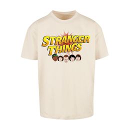 F4NT4STIC Shirt 'Stranger Things Comic Heads Netflix TV Series' male Beige size M