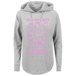 F4NT4STIC Sweatshirt 'Fall Out Boy Pink Dog So Much Stardust' female Grey size XL