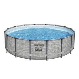 Bestway Framepool Steel Pro MAX™ Solo Pool ohne Zubehör Ø 488 x 122 cm