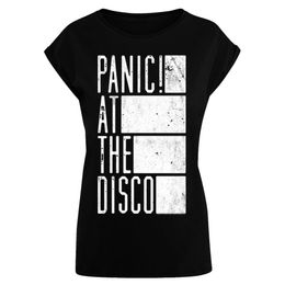 F4NT4STIC T-Shirt 'Panic At The Disco' Damen Gr&ouml;&szlig;e XL hellgrau / schwarz / offwhite