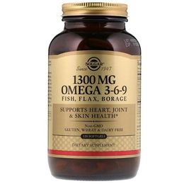 Solgar, Omega 3-6-9, 1,300 mg, 120 Softgels [997,50 EUR pro kg]
