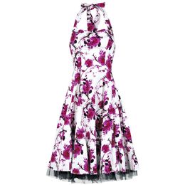H&R London H&R London Pink Floral Dress Mittellanges Kleid weiß pink in M