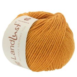 Lana Grossa Lana Grossa - Landlust Alpaka Merino 100 0325 orange Häkelwolle