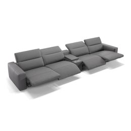 Sofanella 4-Sitzer Ledercouch LENOLA Kinosofa Homecinema Kinositz