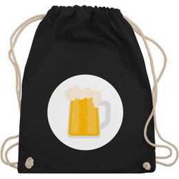 Shirtracer Turnbeutel Glücksbär Bier Motiv Beer Piwo Pils Geschenk