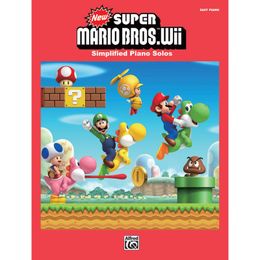 Alfred Music Publishing New Super Mario Bros. Wii, Klavier - Koji Kondo, Kenta Nagata, Shiho Fujii, Ryu Nagamatsu, Kartoniert (TB)