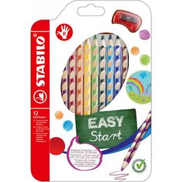 Buntstift Stabilo® EASYcolors für Rechtshänder 12er-Pack mit Spitzer