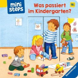 RAVENSBURGER VERLAG ministeps: Was passiert im Kindergarten? - Sandra Grimm, Pappband