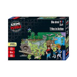 Kosmos Krimi-Puzzle: Die drei ??? Kids – T-Rex in Action 200-teilig