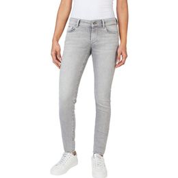 Pepe Jeans Skinny-fit-Jeans SOHO im 5-Pocket-Stil mit 1-Knopf Bund und Stretch-Anteil, grau