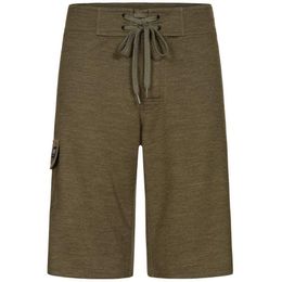 super.natural Shorts Merino Short M ALL DAY SHORTS mit coolem Backprint und praktischer Seitentasche mit Schlüsselanhänger