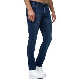 John Kayna Slim-fit-Jeans Herren Jeans Hose Slim Fit Männer Basic Stretch Skinny Denim Designerj (Jeanshose Designerjeans Bootcut