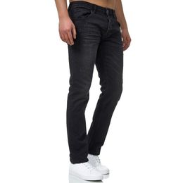 John Kayna Slim-fit-Jeans Herren Jeans Hose Slim Fit Männer Basic Stretch Skinny Denim Designerj (Jeanshose Designerjeans Bootcut