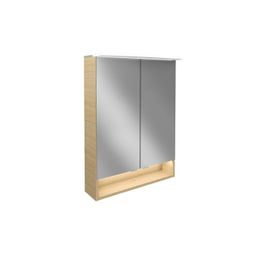 Fackelmann Badezimmerspiegelschrank B.Style LED Spiegelschrank 60 cm Korpusfarbe: Sandeiche