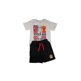 MARVEL Shorts Spiderman Kinder Sommer Set Shirt plus Shorts (2er-Pack) Gr. 104 bis 134