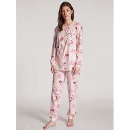 Calida Pyjama Calida Damen Bündchenpyjama 41133 rosa (1 Stück