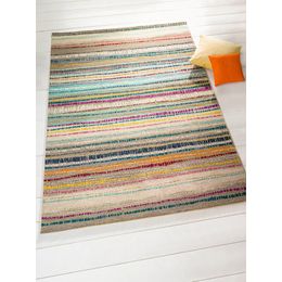 Teppich HEINE HOME Teppiche Gr. B/L: 57 cm x 90 cm, 10 mm, 1 St., bunt (ecru, bunt) Bunte Teppiche