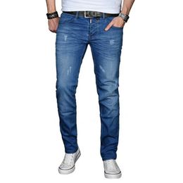 Alessandro Salvarini Straight-Jeans ASMinero Slim Fit Jeans mit 2% Elasthan