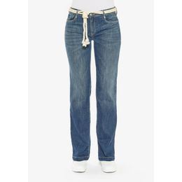 Bequeme Jeans Le Temps Des Cerises "FLARE" Gr. 28, US-Größen, blau Damen Jeans