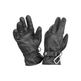 Lederhandschuhe Pearlwood "Hooker" Gr. 9, schwarz (black) Damen Handschuhe Fingerhandschuhe
