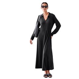 Jerseykleid Heine "Kleid" Gr. 44, Normalgrößen, schwarz Damen Kleider Freizeitkleider