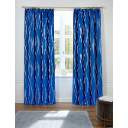 Guido Maria Kretschmer Home & Living Vorhang GUIDO MARIA KRETSCHMER HOME&LIVING "Prag" Gardinen Gr. 245 cm, Kräuselband, 130 cm, blau Kräuselband