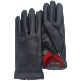 Lederhandschuhe Pearlwood "Ann" Gr. 7,5, schwarz (black) Damen Handschuhe Fingerhandschuhe