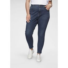 LEVI'S® PLUS Skinny-fit-Jeans LEVI'S PLUS "MILE HIGH" Gr. 18 (48), Länge 30, blau (dark, blue, used) Damen Jeans Röhrenjeans