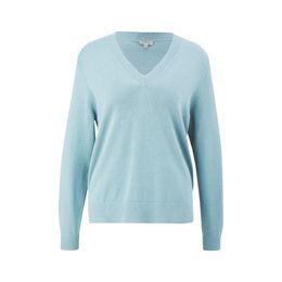 V-Ausschnitt-Pullover s.Oliver Gr. 34, blau (lightblue) Damen Pullover V-Pullover