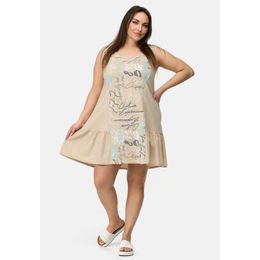 kekoo A-Linien-Kleid Kurzkleid ohne Ärmel aus Stretch 'Vivid'