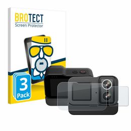 BROTECT Displayschutzglas Schutzglas für SJCAM SJ20 Dual Lens, 3 Stück, Schutzfolie Display Schutz Glas Folie matt, weiß