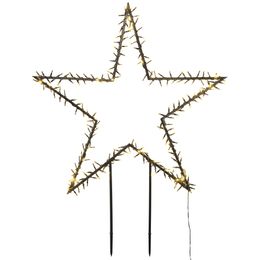 LED Stern Star-Max "Weihnachtsstern, Weihnachtsdeko" Lampen Gr. Ø 60 cm, schwarz Dekofiguren