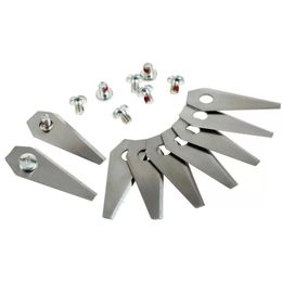 AccuCell Mährobotermesser 9x Ersatz-Messer Klingen / Schneid-Klingen (1,00mm) für Bosch Indego