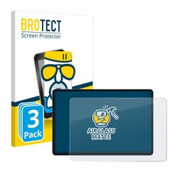BROTECT Displayschutzglas Schutzglas für Teclast P50, 3 Stück, Schutzfolie Display Schutz Glas Folie matt, weiß