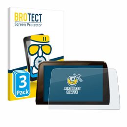 BROTECT Displayschutzglas Schutzglas für Ford Focus MK4 Sync 3, 3 Stück, Schutzfolie Display Schutz Glas Folie matt, weiß