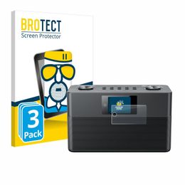 BROTECT Displayschutzglas Schutzglas für Kenwood Smart-Radio CR-ST100S-B, 3 Stück, Schutzfolie Display Schutz Glas Folie matt, weiß