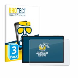 BROTECT Displayschutzglas Schutzglas für Teclast T50HD, 3 Stück, Schutzfolie Display Schutz Glas Folie matt, weiß