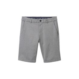 Tom Tailor Herren Travis Slim Chino Shorts, blau, Fischgrät, Gr. 33